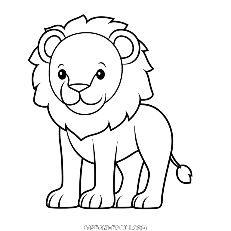 Disegno Facile Di Leone Stampate Gratuitamente Dei Disegni Facili